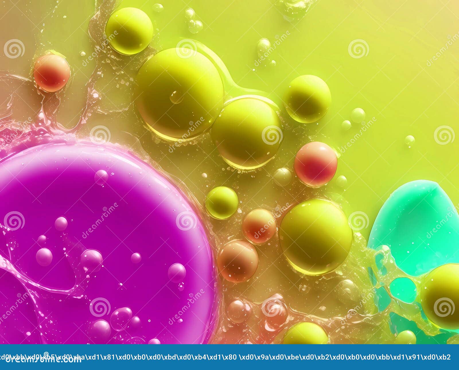 Beautiful Colorful Texture Concept with Bubbles Stock Illustration ...