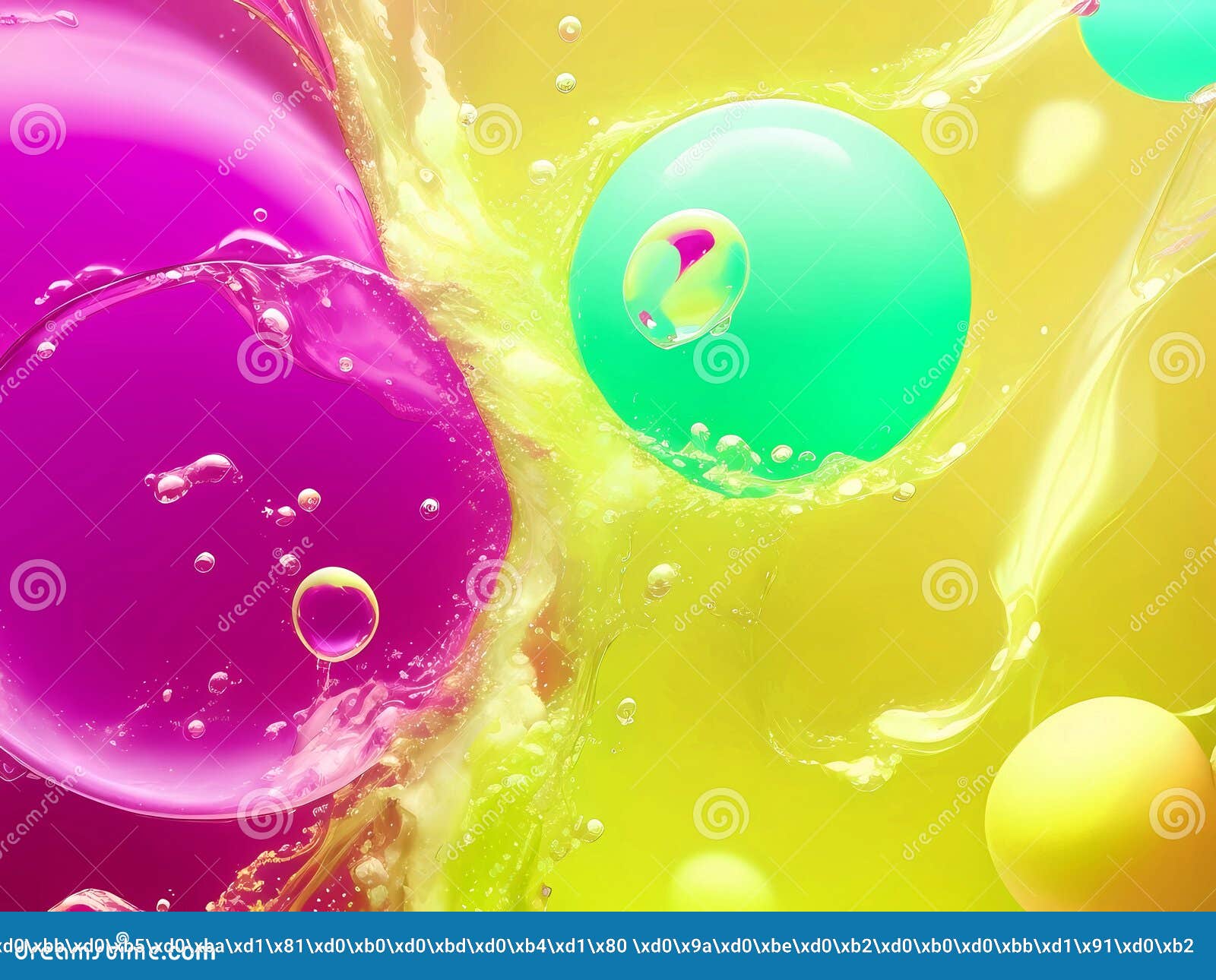 Beautiful Colorful Texture Concept with Bubbles Stock Illustration ...