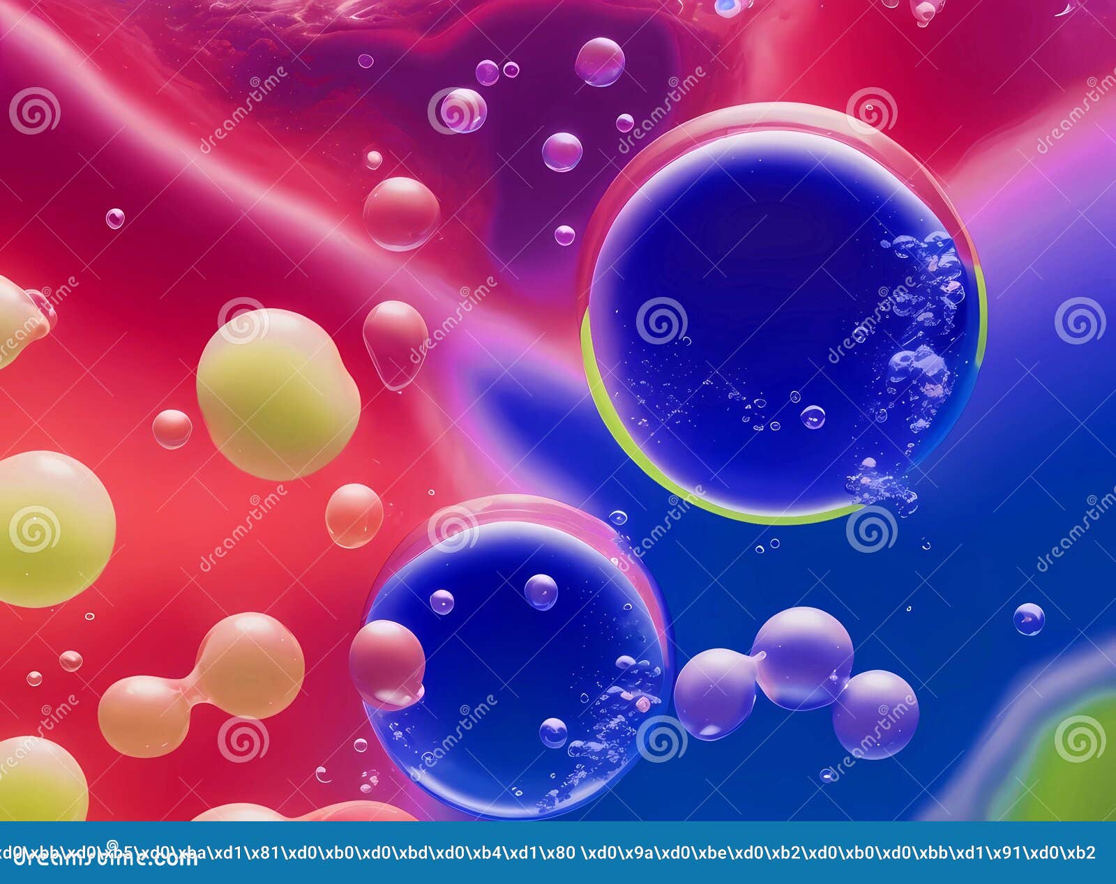 Beautiful Colorful Texture Concept with Bubbles Stock Illustration ...
