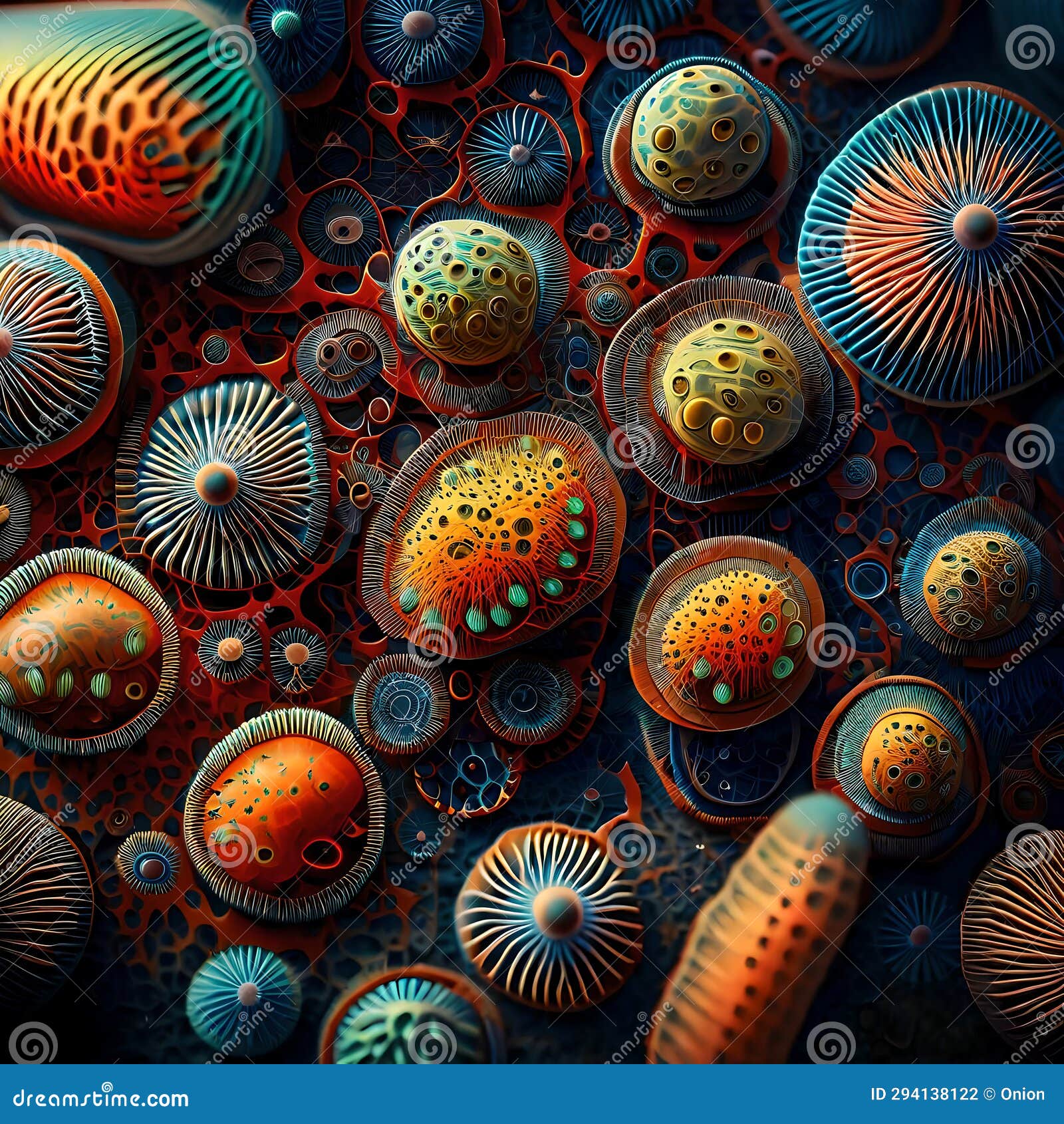 Beautiful Unusual Abstract Shapes - Ai Generated Image Stock ...