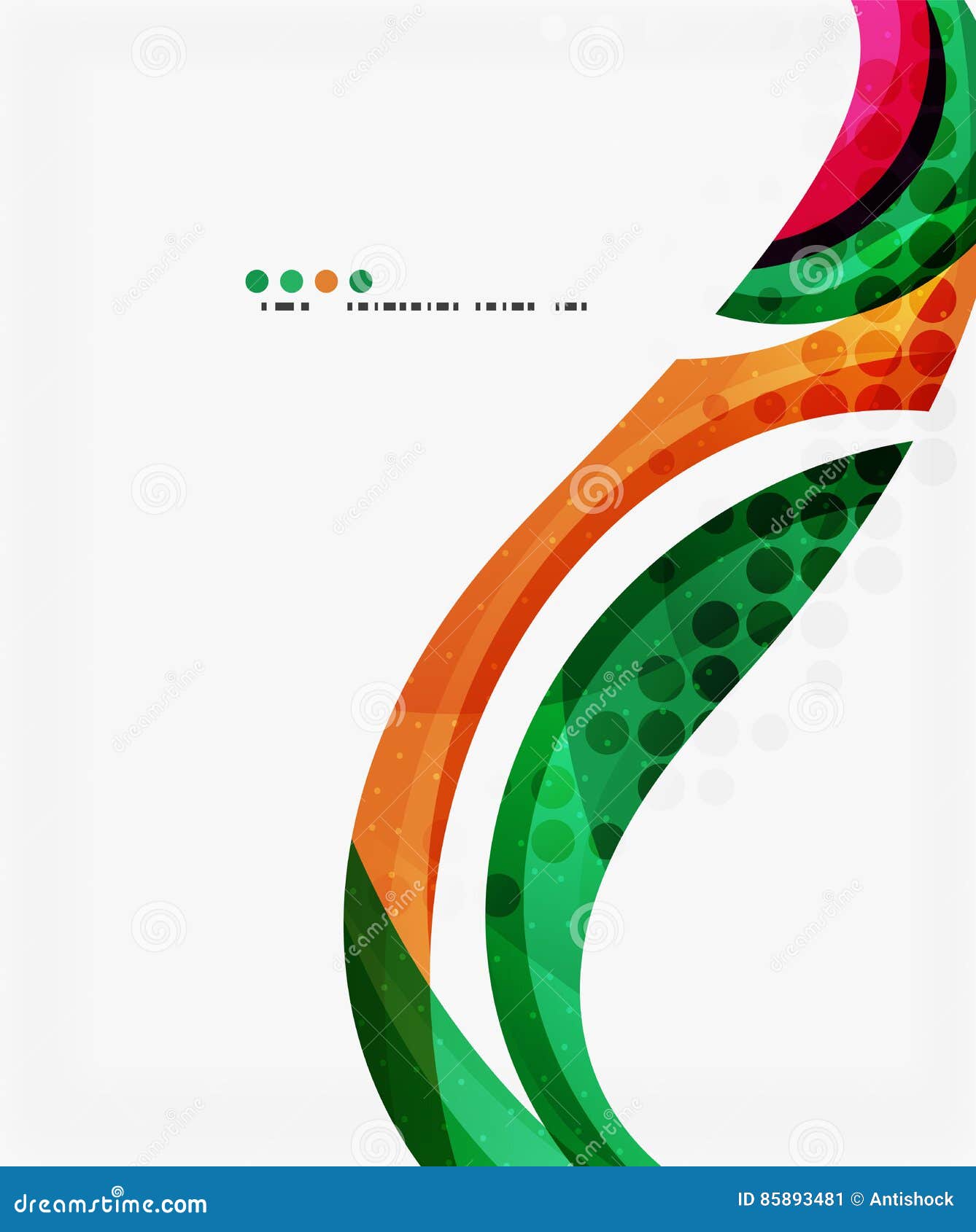 Beautiful Colorful Wave Template Stock Vector - Illustration of cool ...
