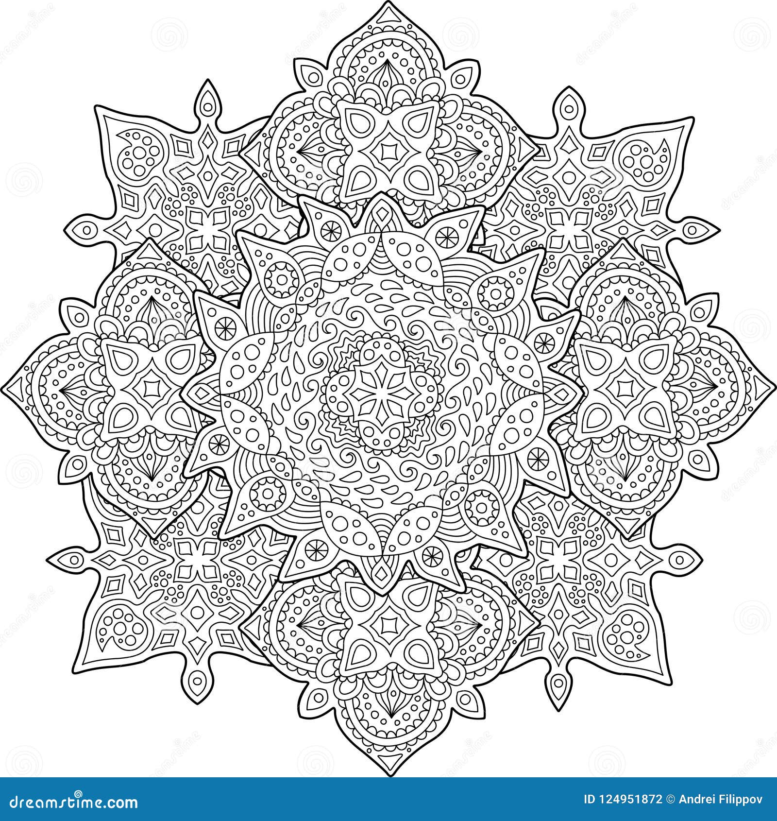 You Are Beautiful. Coloring Page. Vector Illustration Of Flowers ...