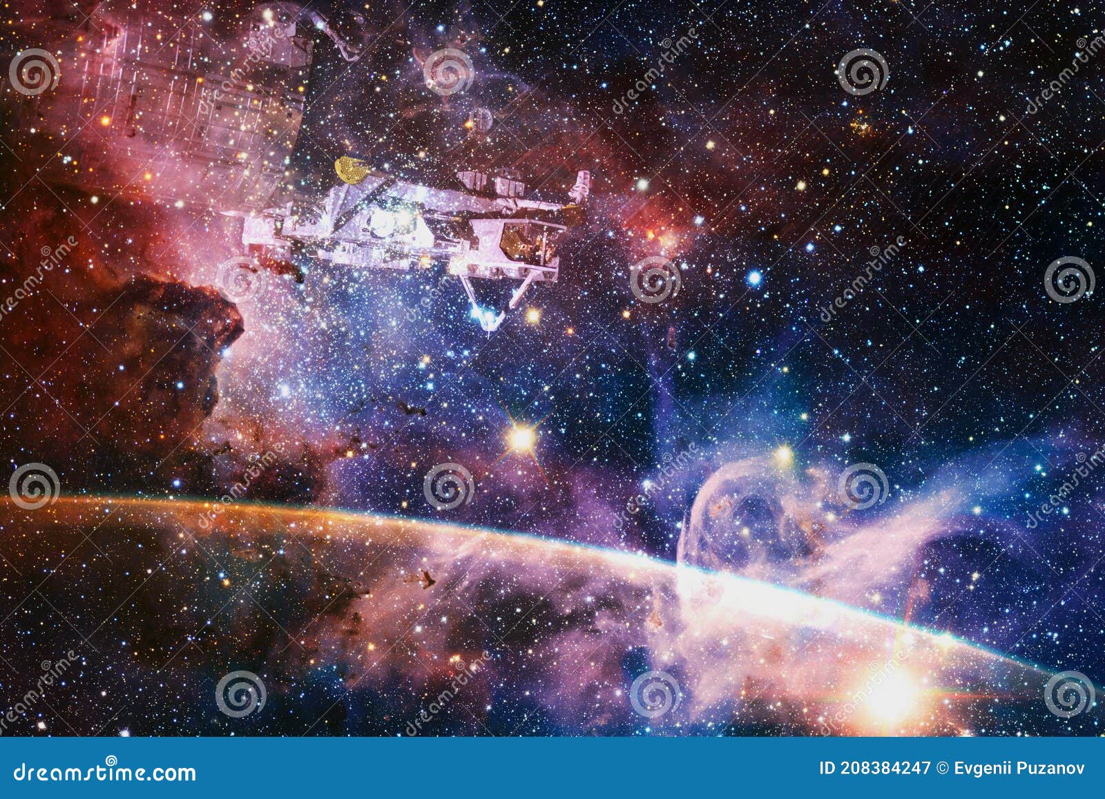 Beautiful Colors of Outer Space. Elements of this Image Furnished by ...