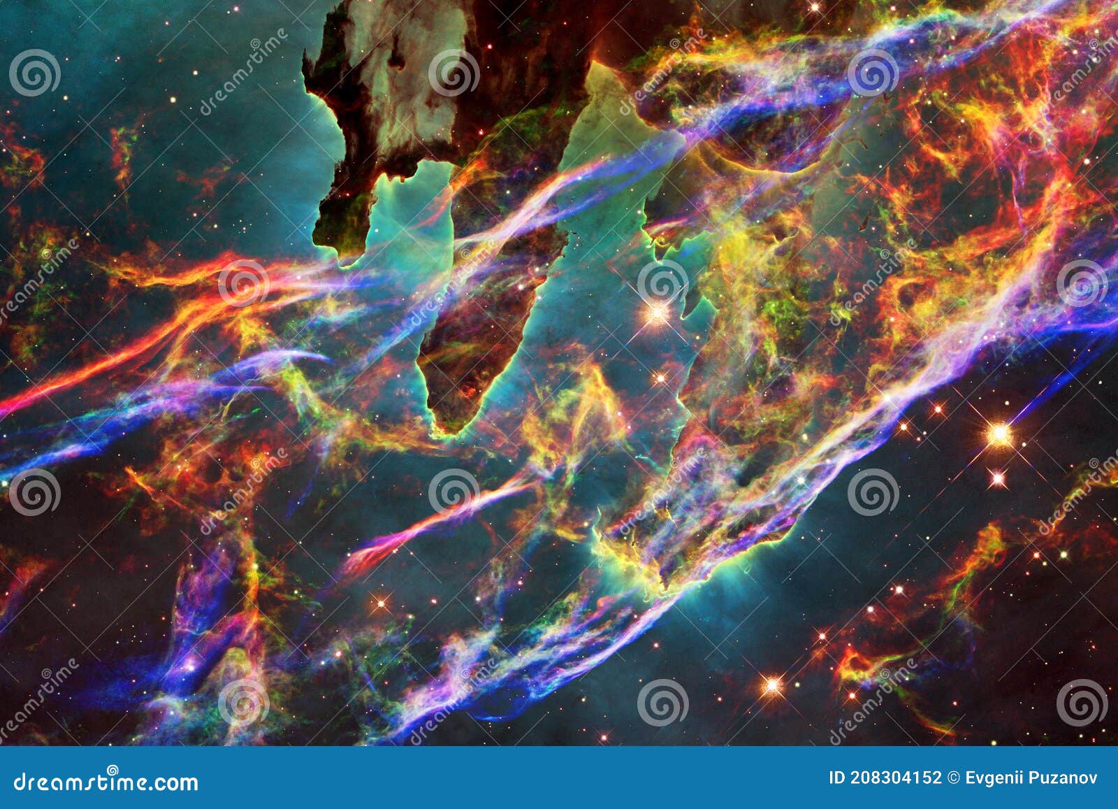 Beautiful Colors of Outer Space. Elements of this Image Furnished by ...