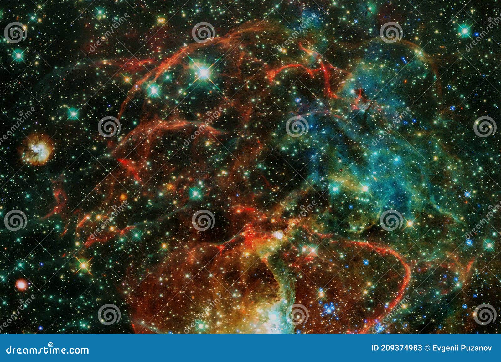 Beautiful Colors of Outer Space. Elements of this Image Furnished by ...