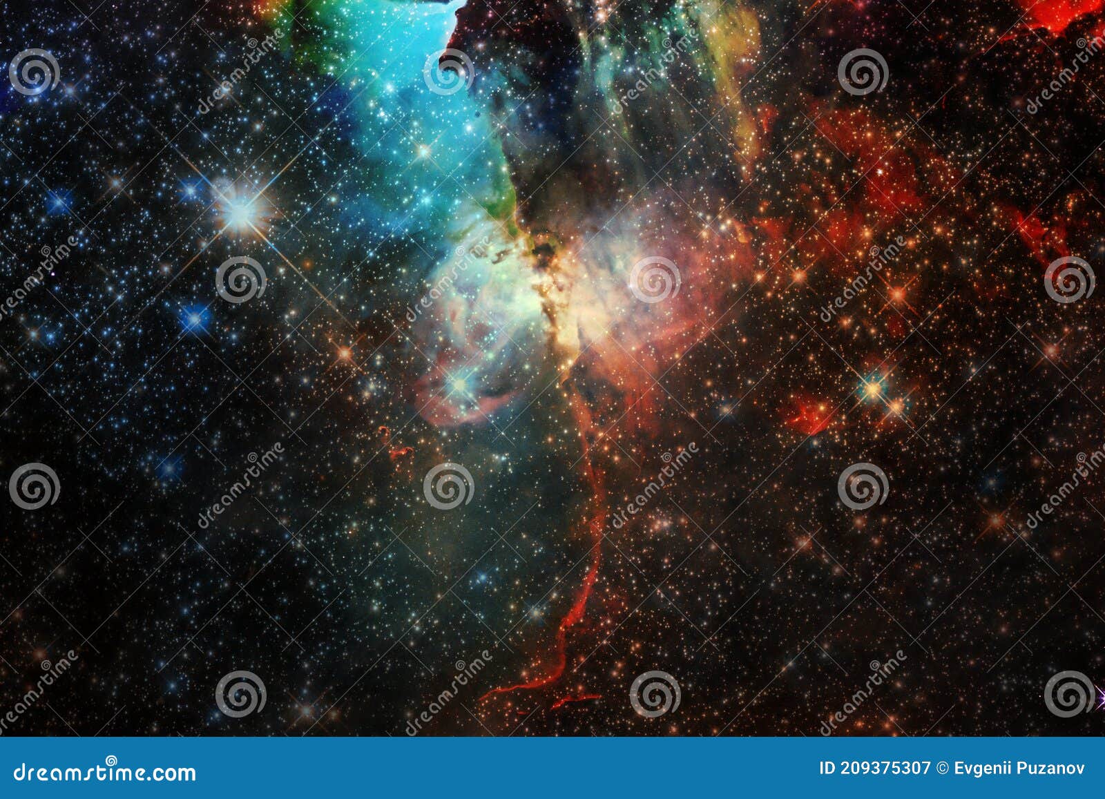 Beautiful Colors of Outer Space. Elements of this Image Furnished by ...