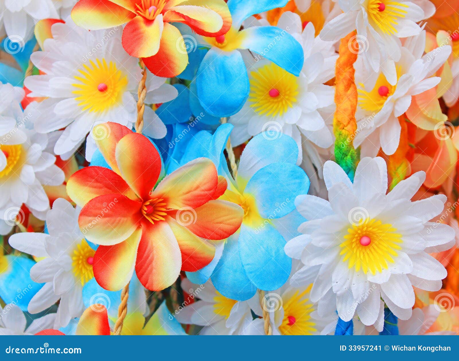 Beautiful Colors of Plastic Flowers. Stock Image - Image of artificial ...
