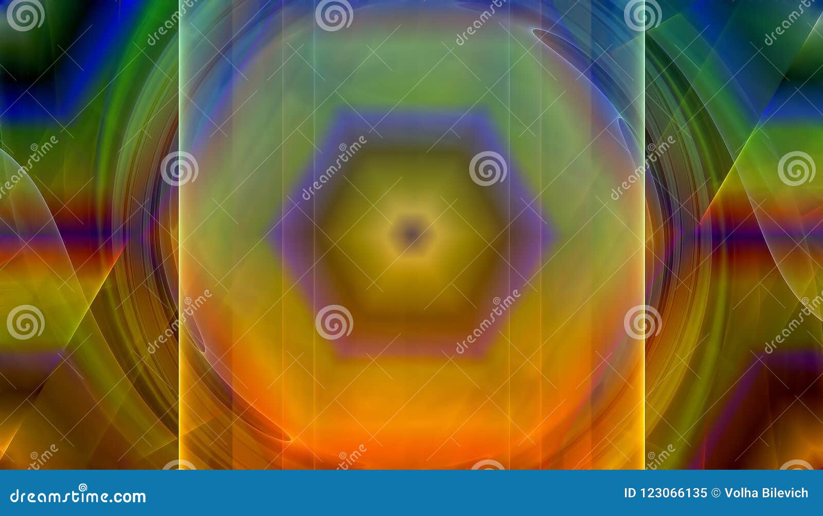 Beautiful Colour Background of Glowing Lines with Depth of Field and ...