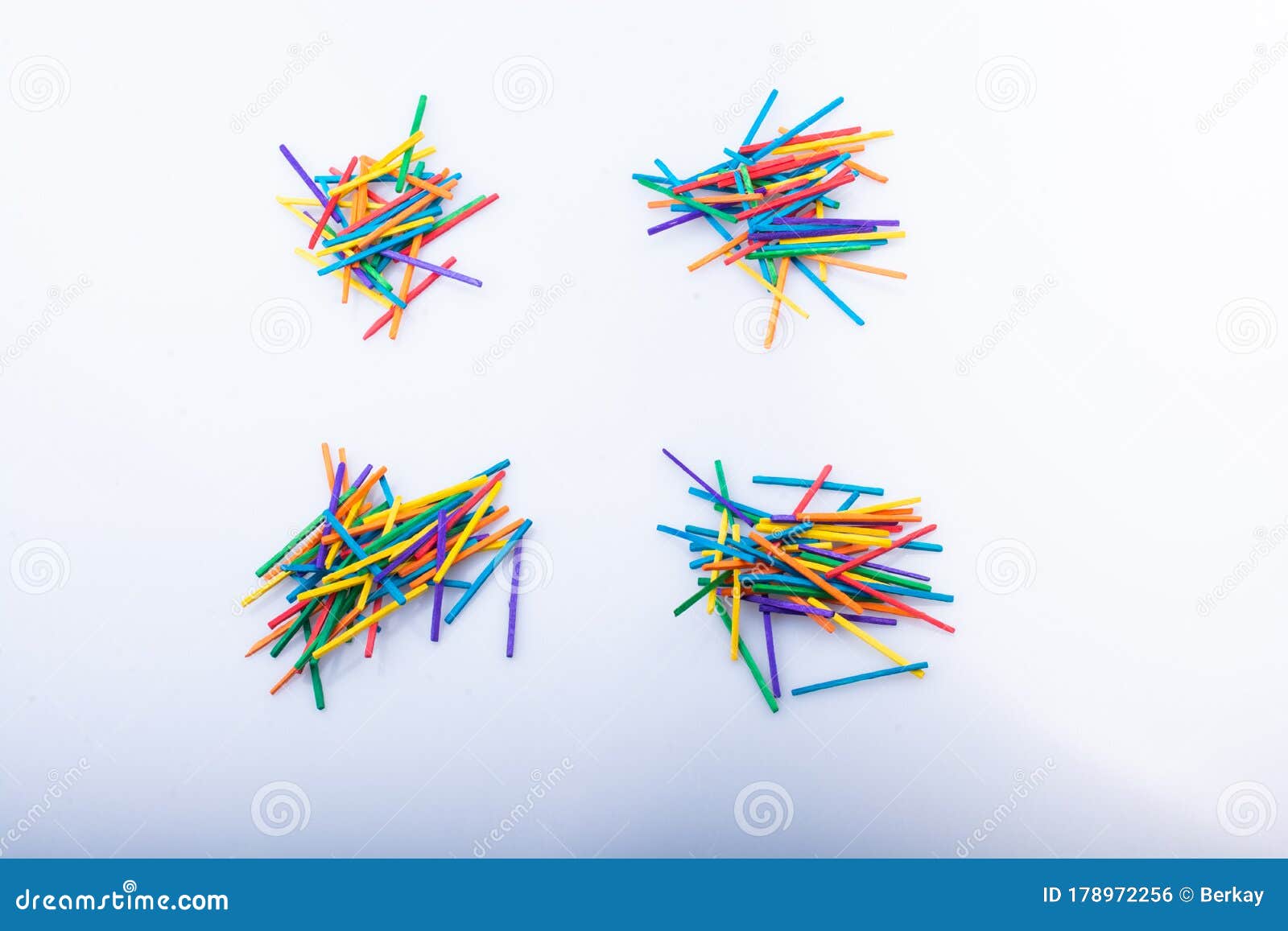 Beautiful Coloured Wooden Sticks for Creativity Stock Photo - Image of ...
