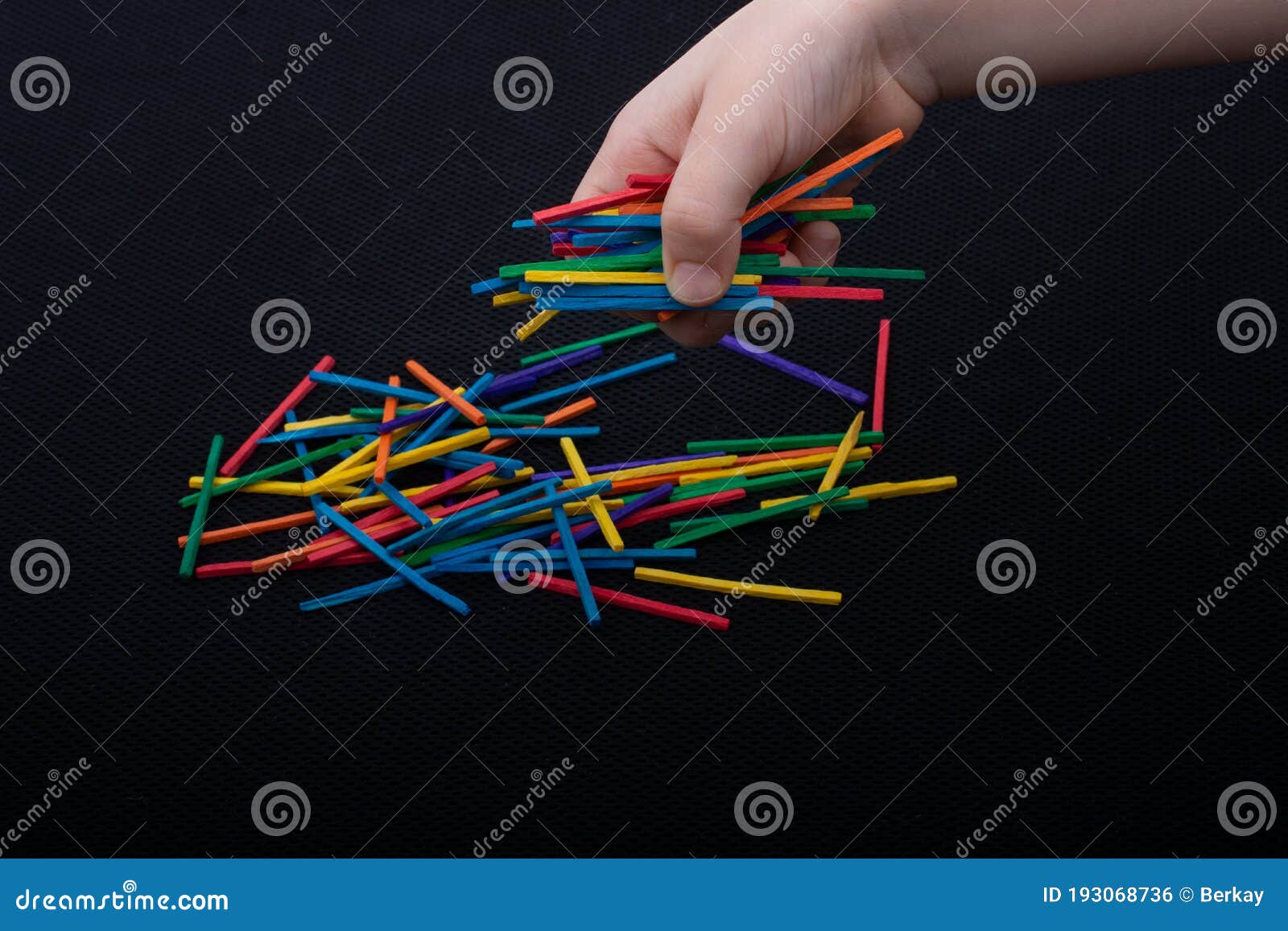 Beautiful Coloured Wooden Sticks for Creativity Stock Photo - Image of ...