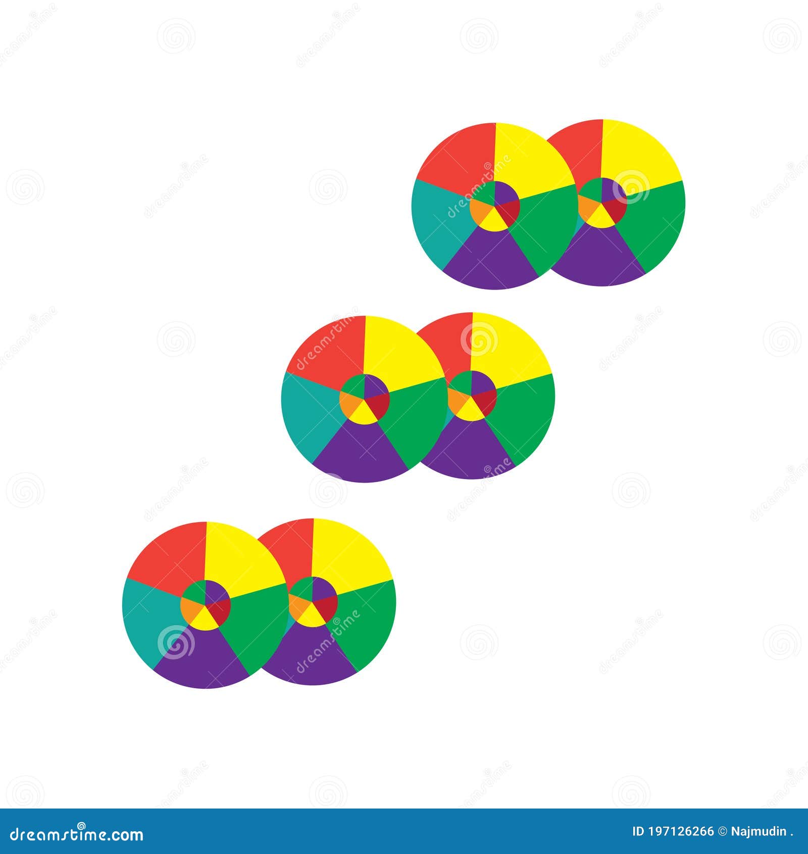 Beautiful Colourful Circle Design Stock Vector - Illustration of round ...