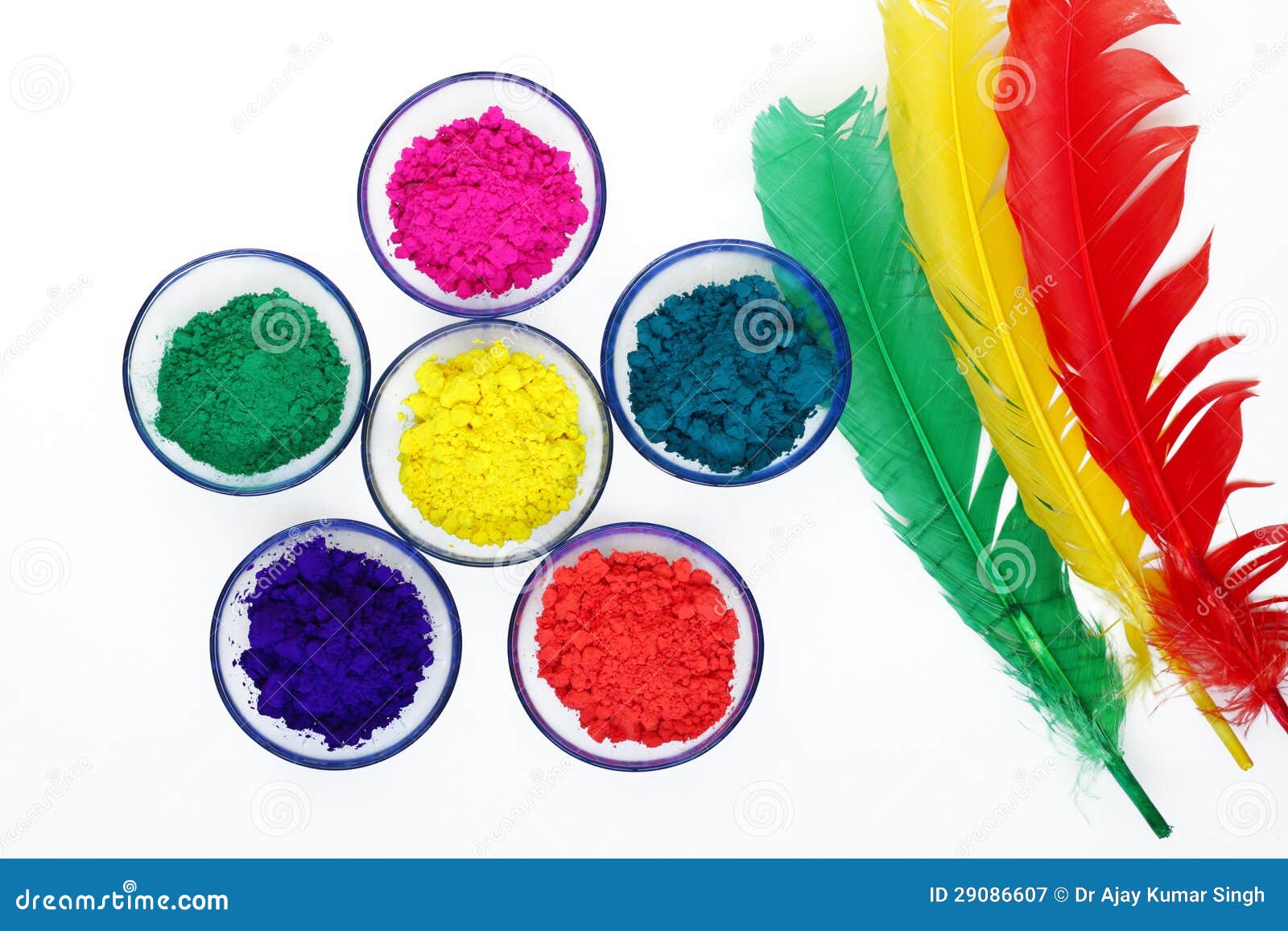 Beautiful colours of Gulal stock image. Image of hindu - 29086607