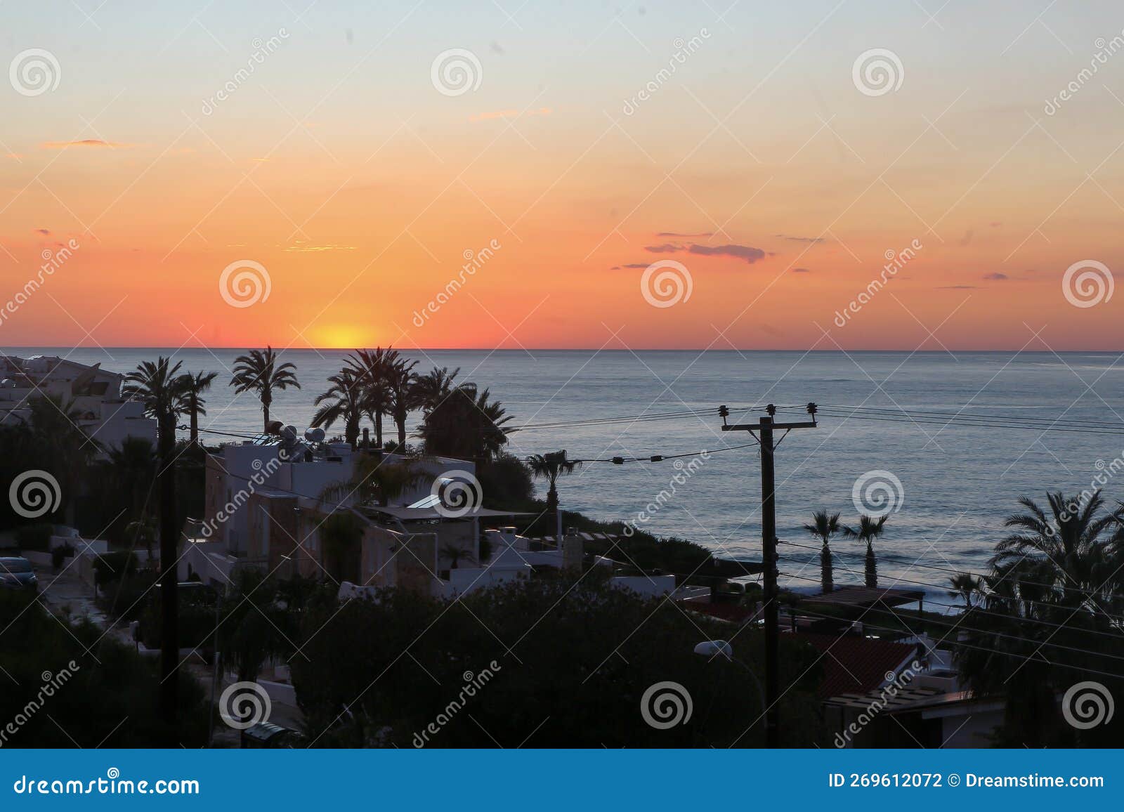 Beautiful Colours at Sunset Outside Paphos in Cyprud Stock Photo ...