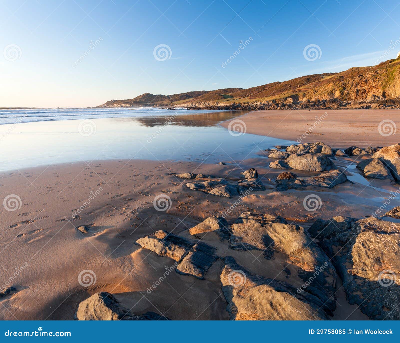 Combesgate Beach Devon stock image. Image of beach, england - 29758085