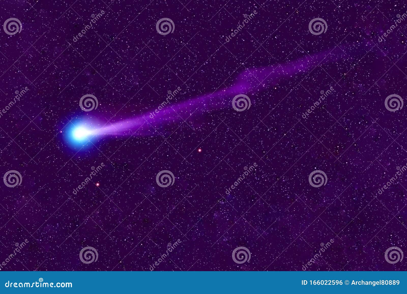 A Beautiful Comet in Deep Space. Elements of this Image Were Furnished ...