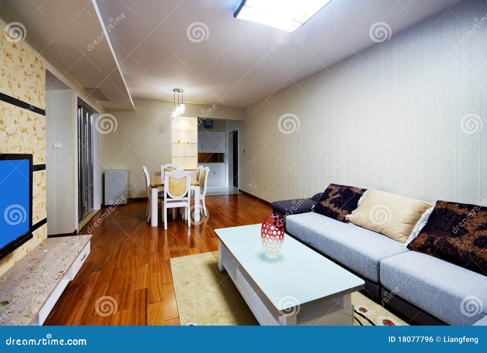 Beautiful and Comfortable Rooms Decorated Stock Photo - Image of indoor ...