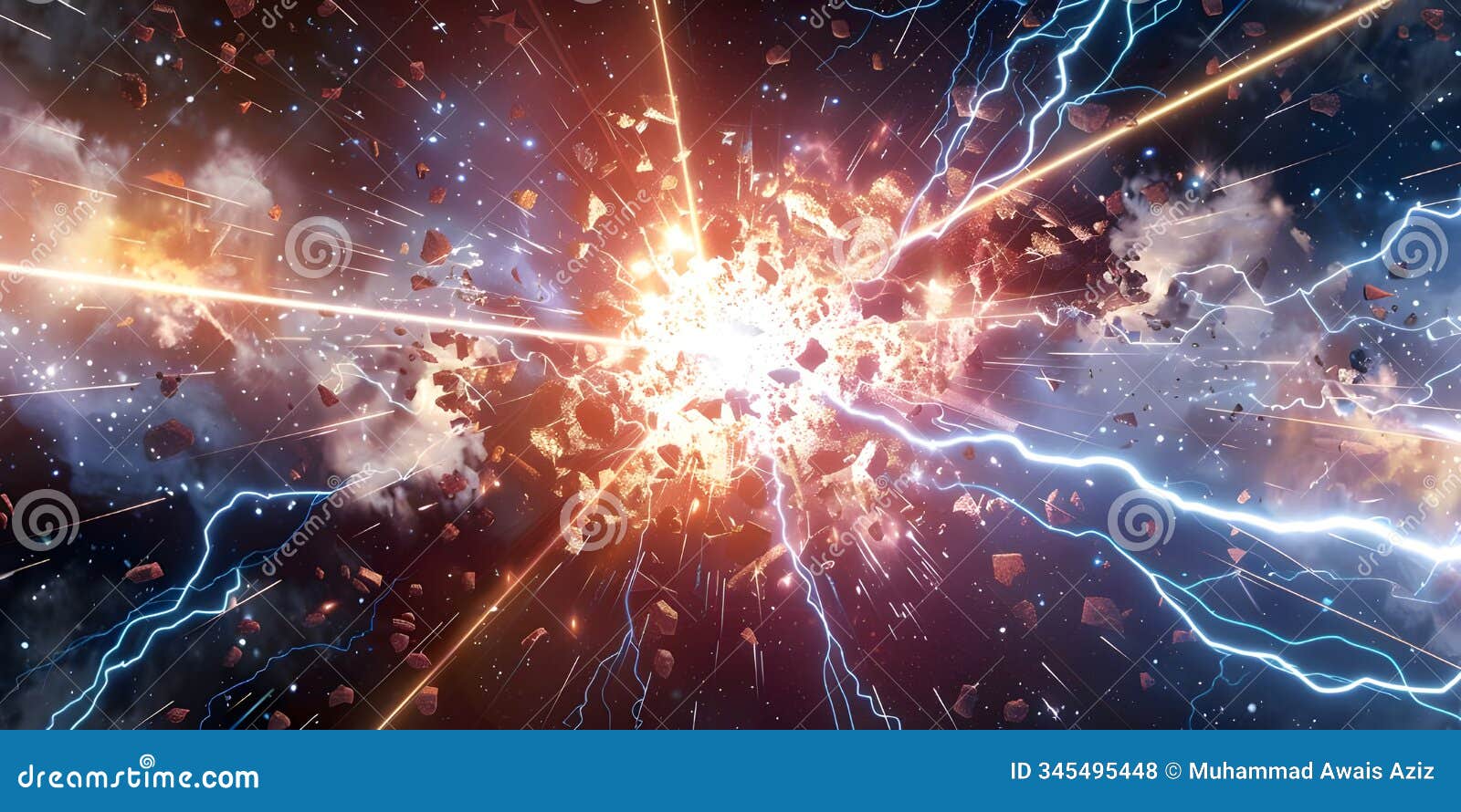 Beautiful Comic Background with Zoom Line and Lightning - Ai Generated ...