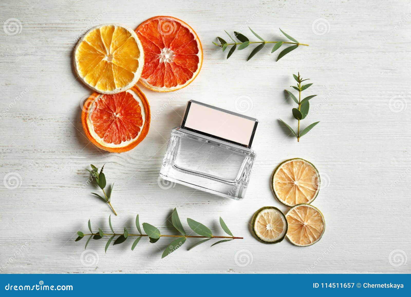 Beautiful Composition with Bottle of Perfume Stock Image - Image of ...