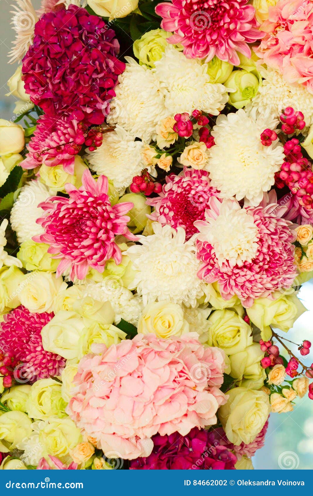 Beautiful Composition with Flowers on the Wedding Day Stock Photo ...