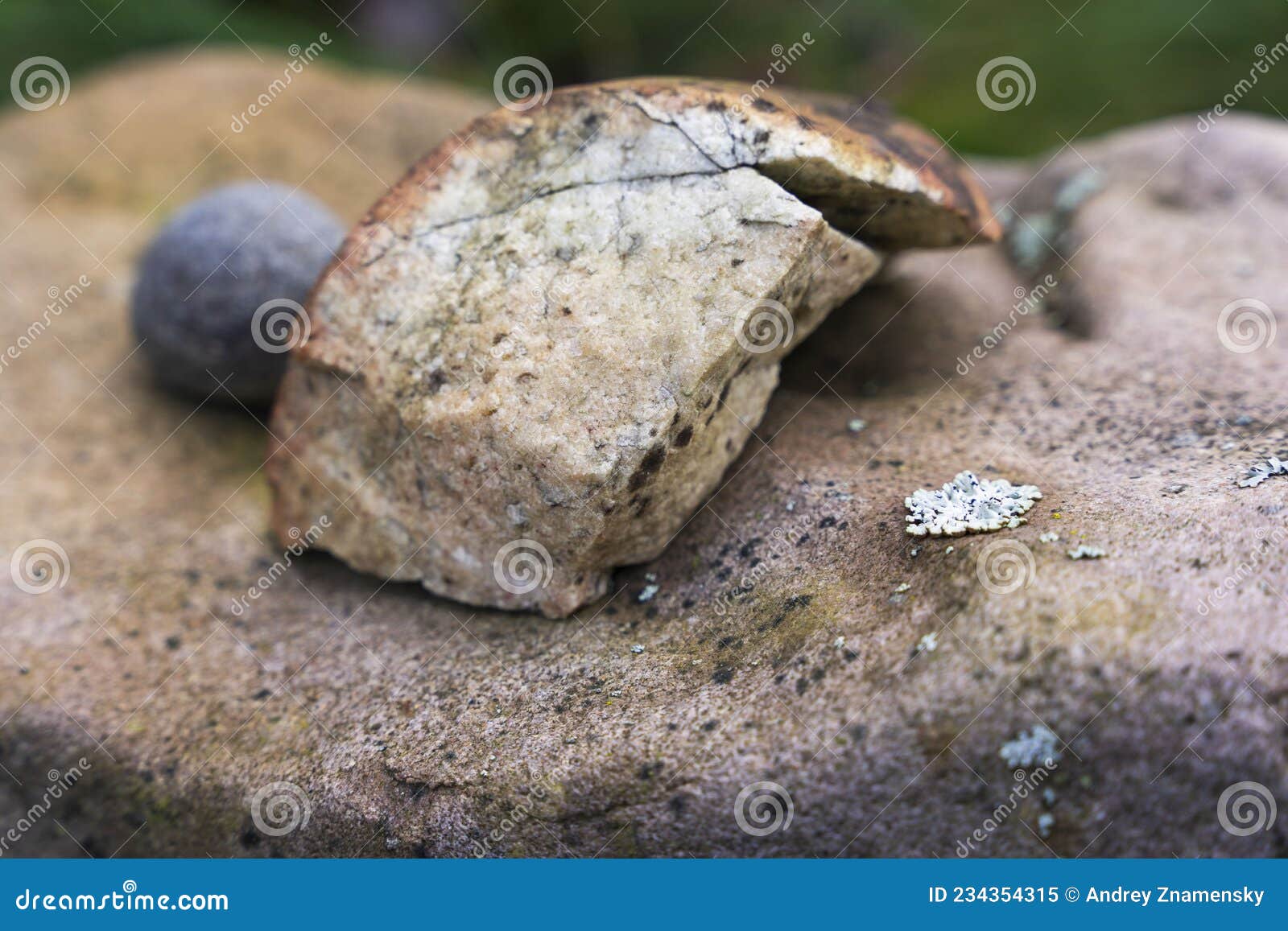 Beautiful Composition of Natural Flat Stone and Small Stones Stacked ...