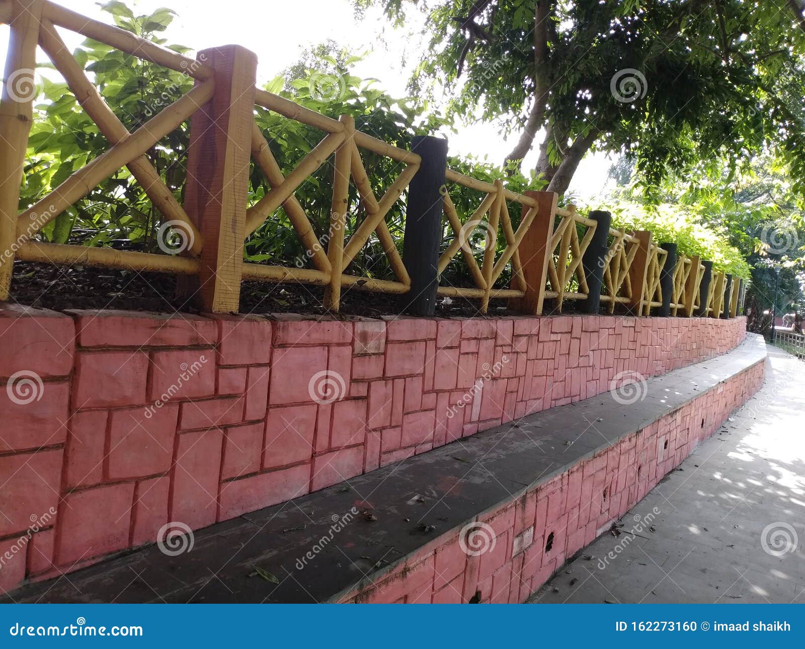 Beautiful compound walls stock photo. Image of compound - 162273160