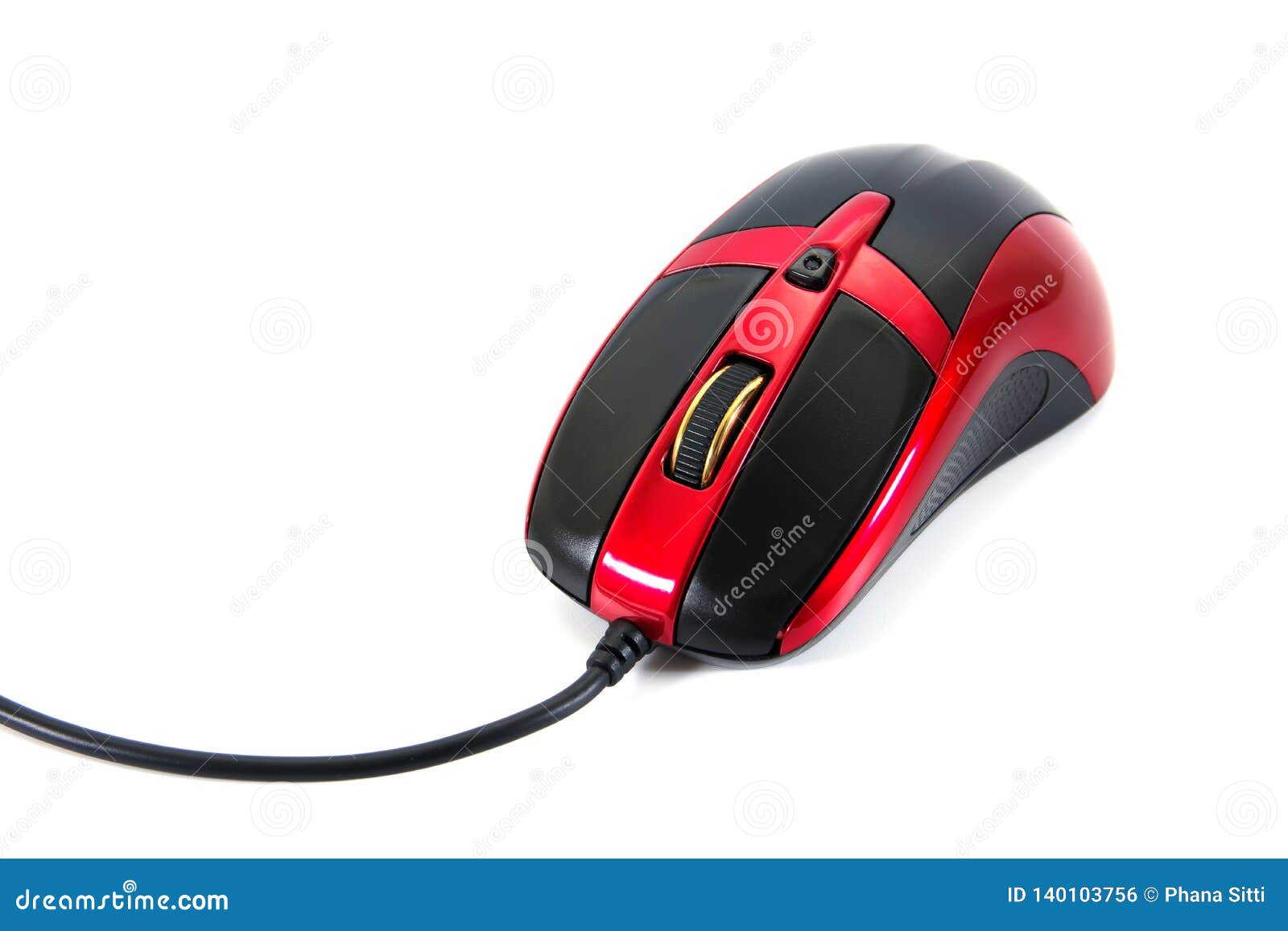 Modern Computer Mouse Isolated on White Background Stock Photo - Image ...