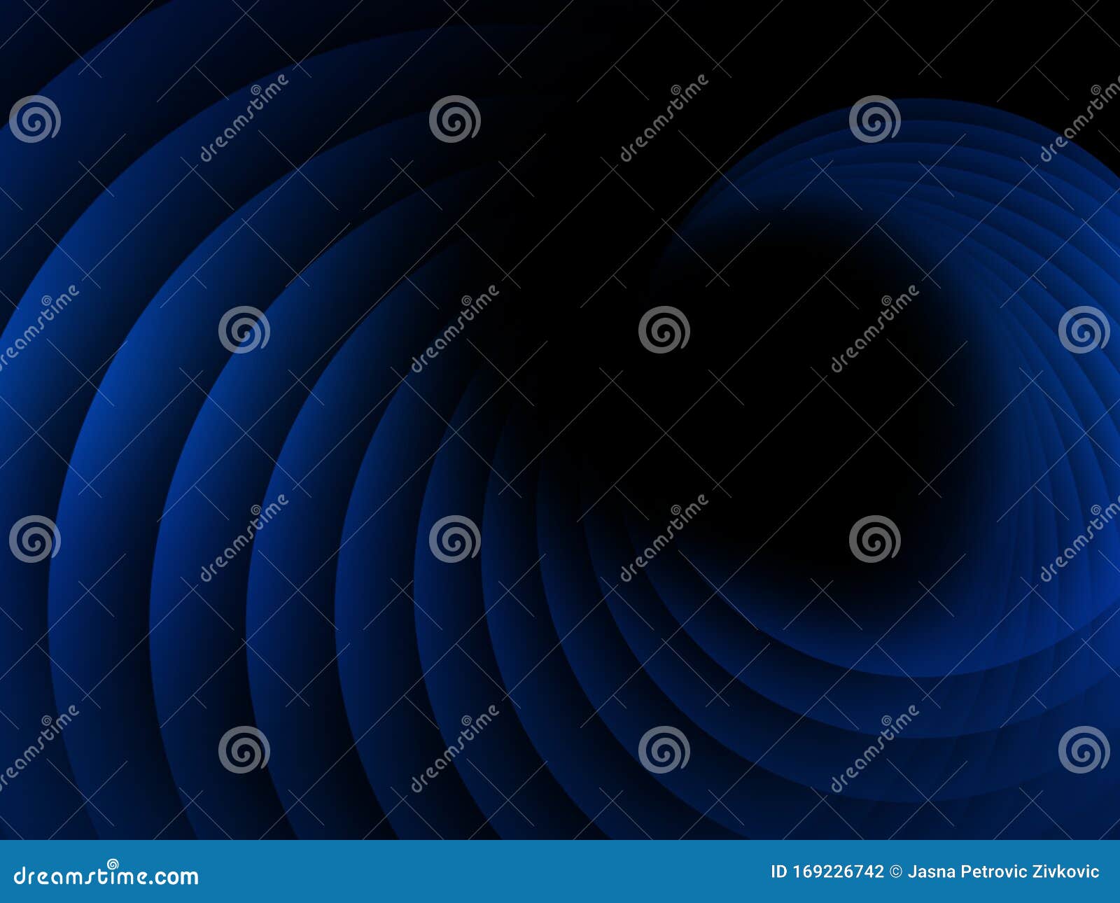 Concentric Blue Circle Elements Backgrounds. Abstract Circle Pattern ...
