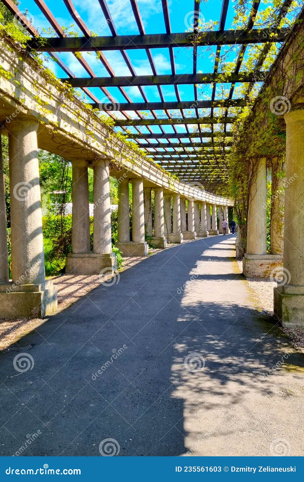 Beautiful Concrete Structure in the Park for Walking. Stock Image ...