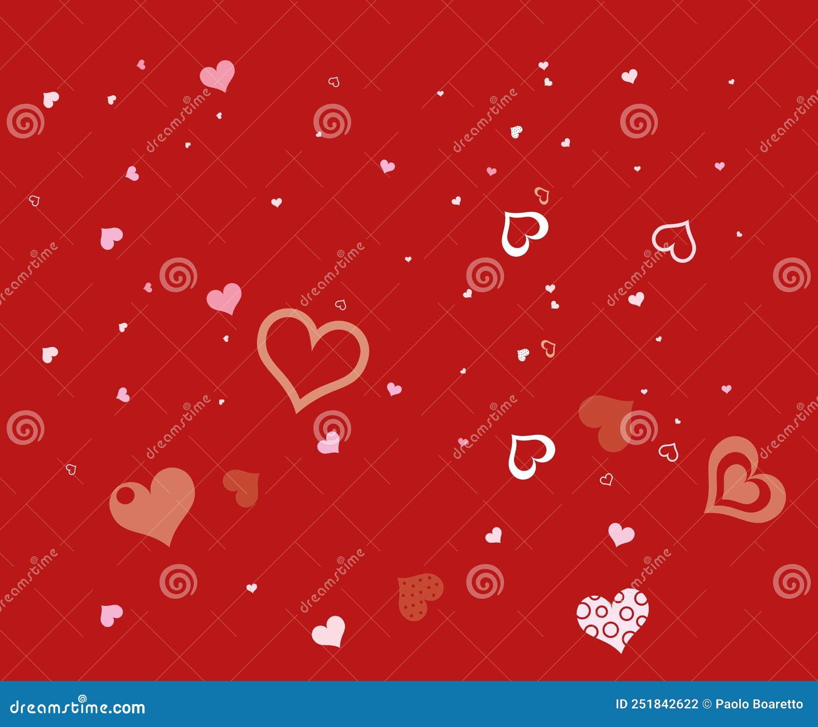 Beautiful Confetti Hearts Falling On Background Invitation Template