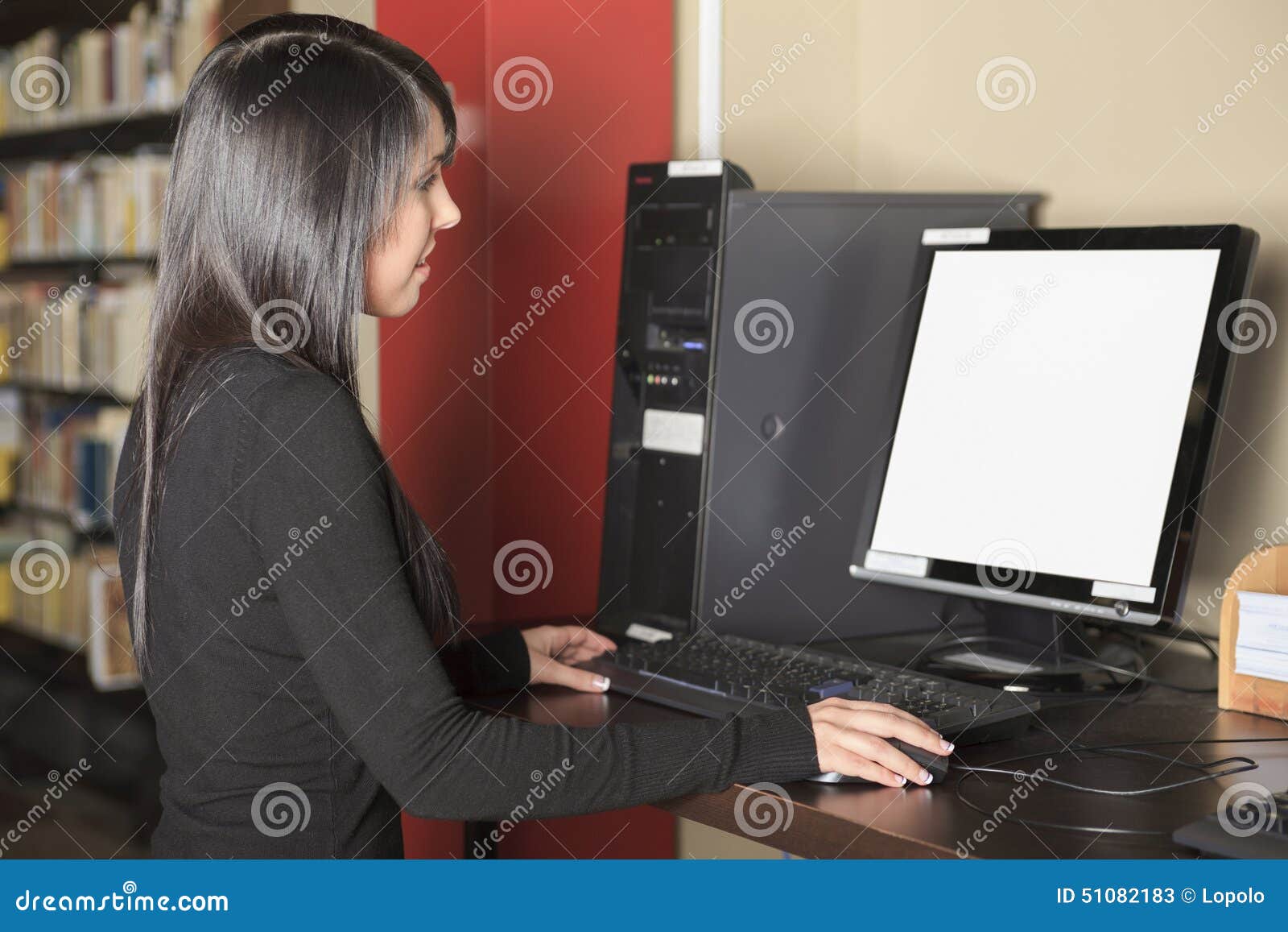 A Beautiful Confident Young Female Student Stock Image - Image of ...