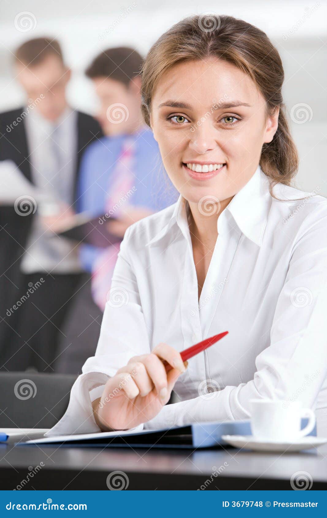 Beautiful consultant stock photo. Image of front, attractive - 3679748