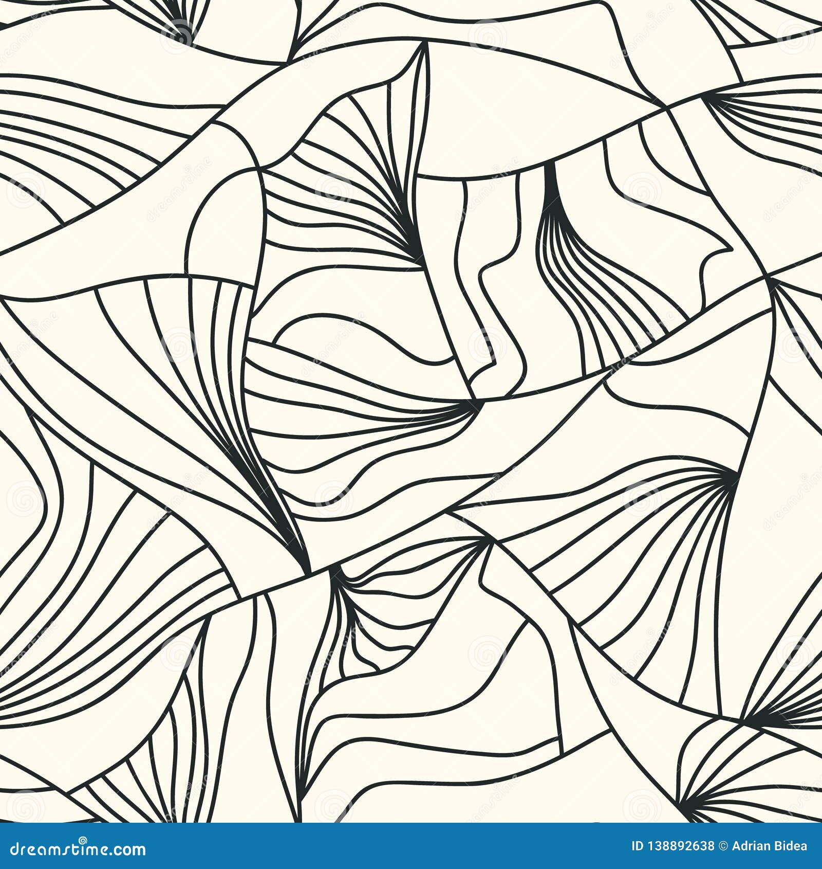 Beautiful Continuity Waves Lines. Stock Illustration - Illustration of ...