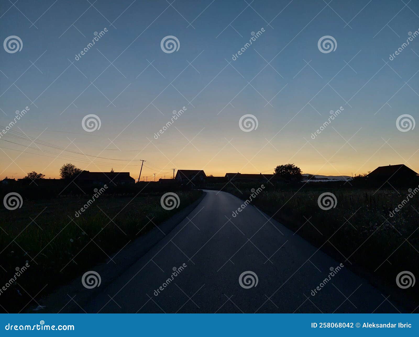 Beautiful Contrast of the Sky at Night Stock Photo - Image of sunrise ...