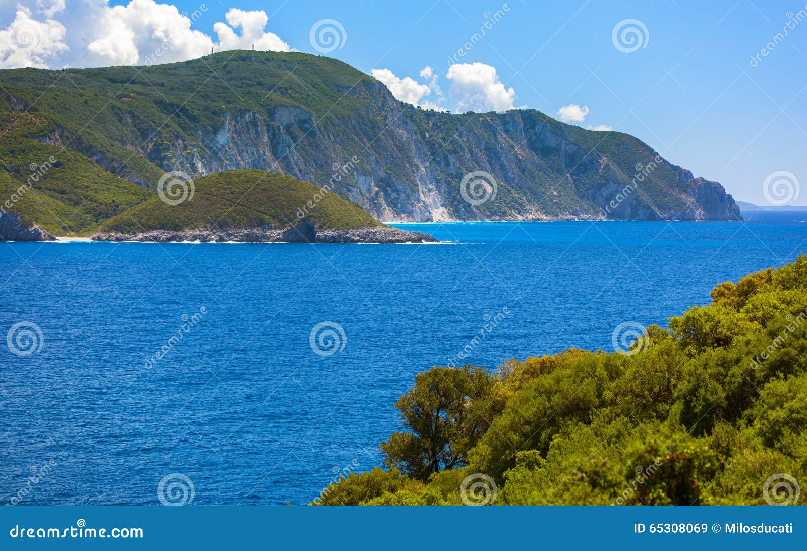 Beautiful Corfu stock image. Image of coast, kerkyra - 65308069