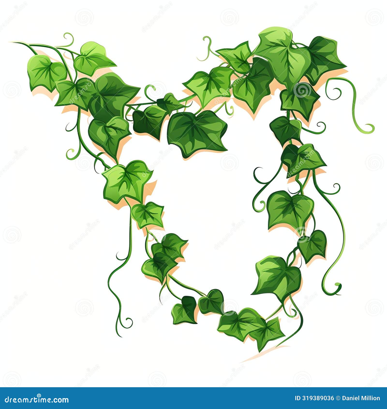 Beautiful Corner Ivy Clipart Illustration Royalty-Free Cartoon ...