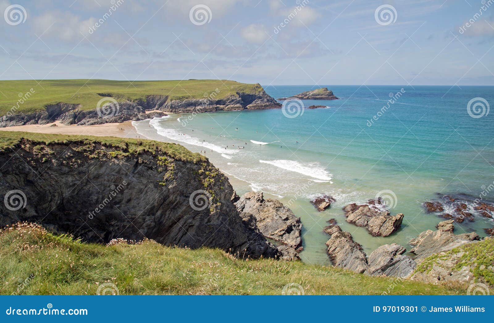 Beautiful Cornish Landscape Stock Image - Image of foreland, cornish ...