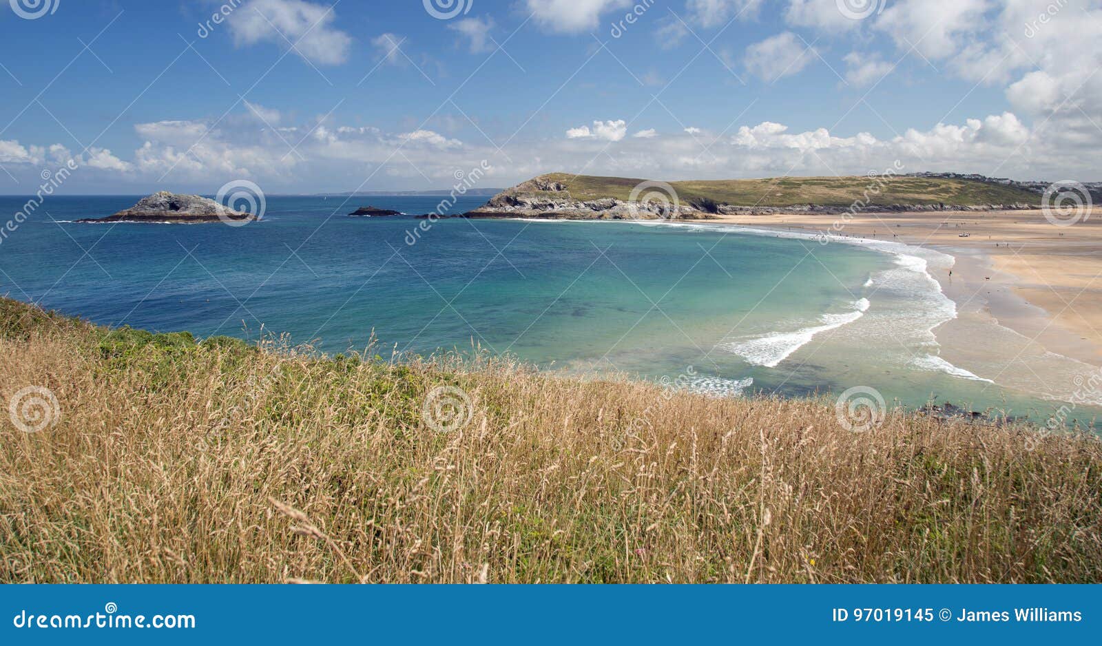Beautiful Cornish Landscape Stock Image - Image of coast, foreground ...