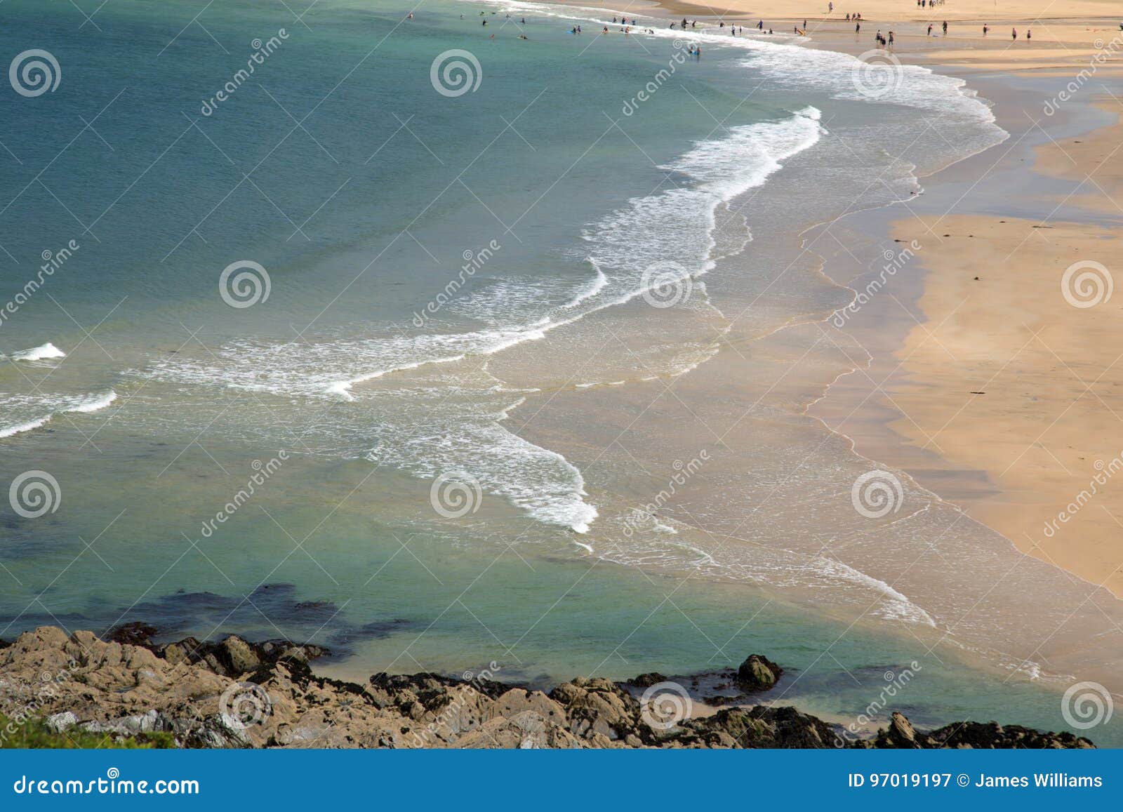 Beautiful Cornish Landscape Stock Image - Image of distance, headland ...