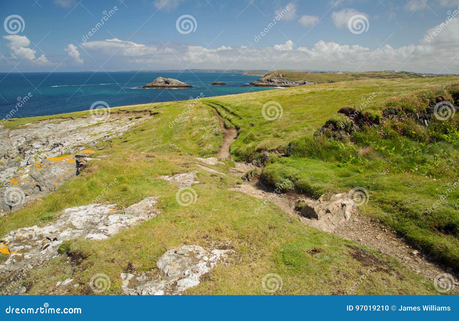 Beautiful Cornish Landscape Stock Photo - Image of island, england ...