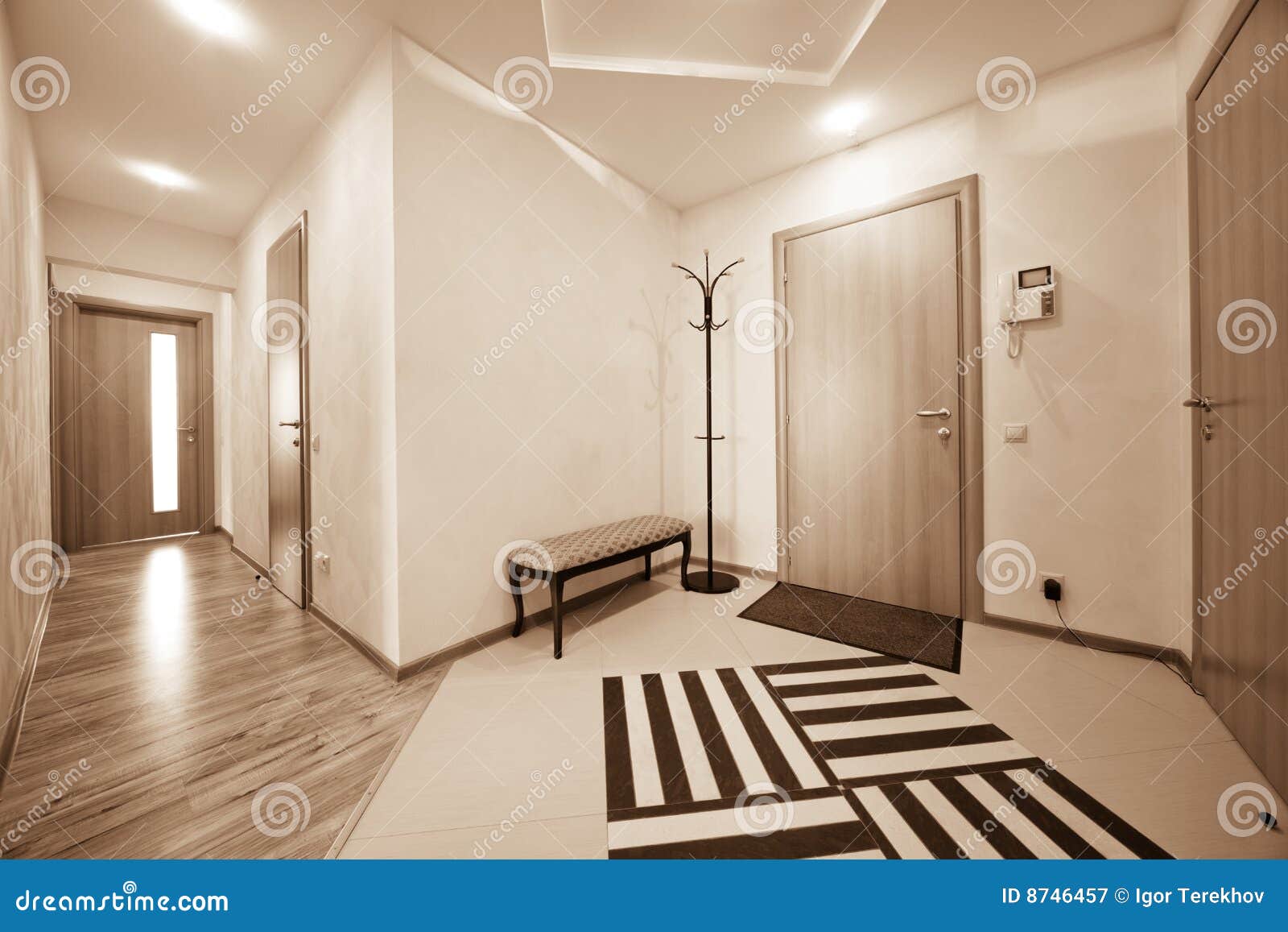 Beautiful corridor stock image. Image of clear, design - 8746457