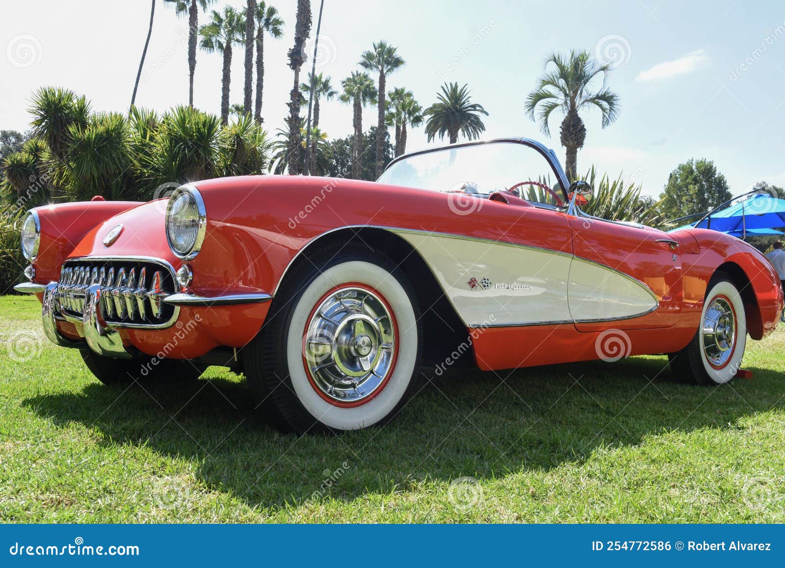 A Beautiful 1957 Corvette on Display. Editorial Photo - Image of chevy ...
