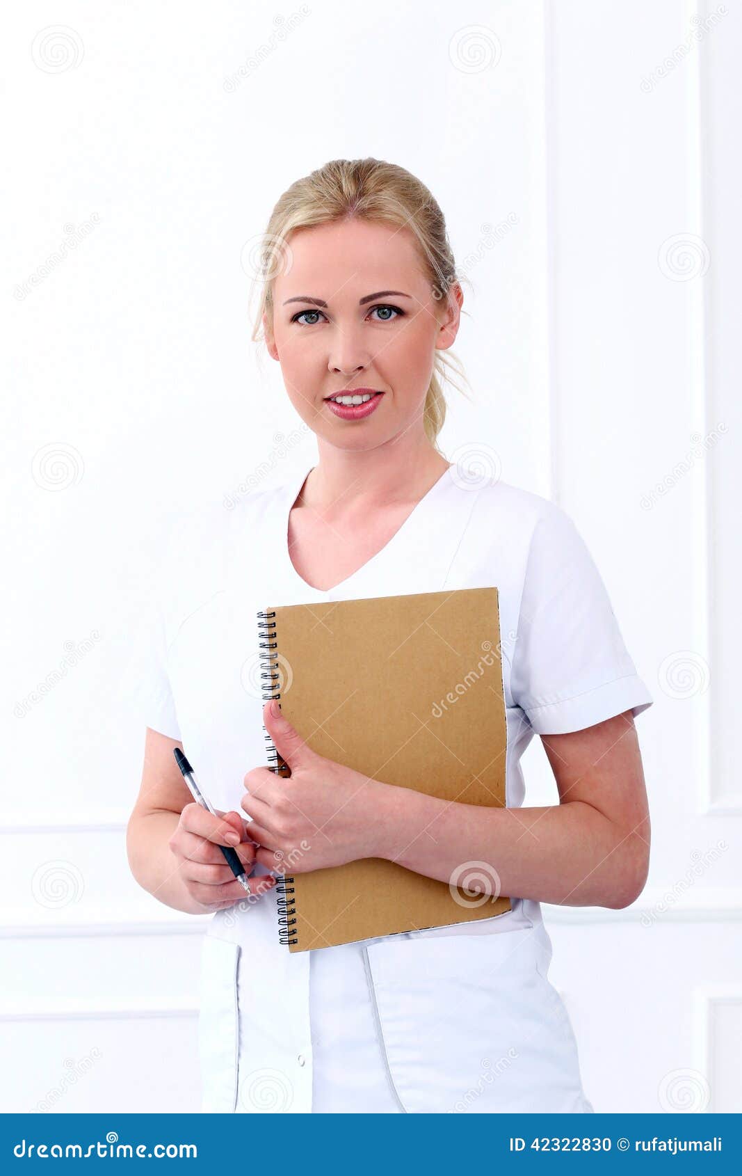 Beautiful Cosmetologist with Cute Smile Stock Photo - Image of girl ...