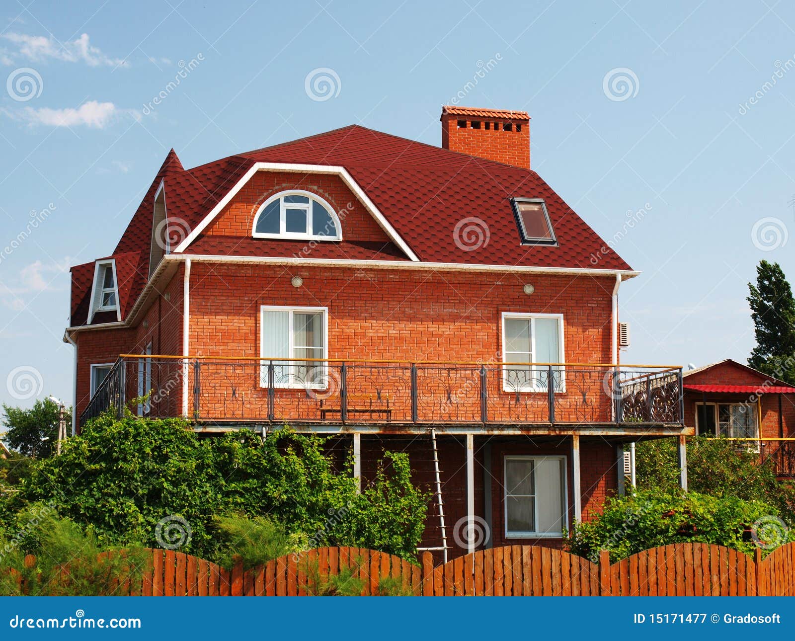 Beautiful Cottage in the Resort Stock Image - Image of exterior ...