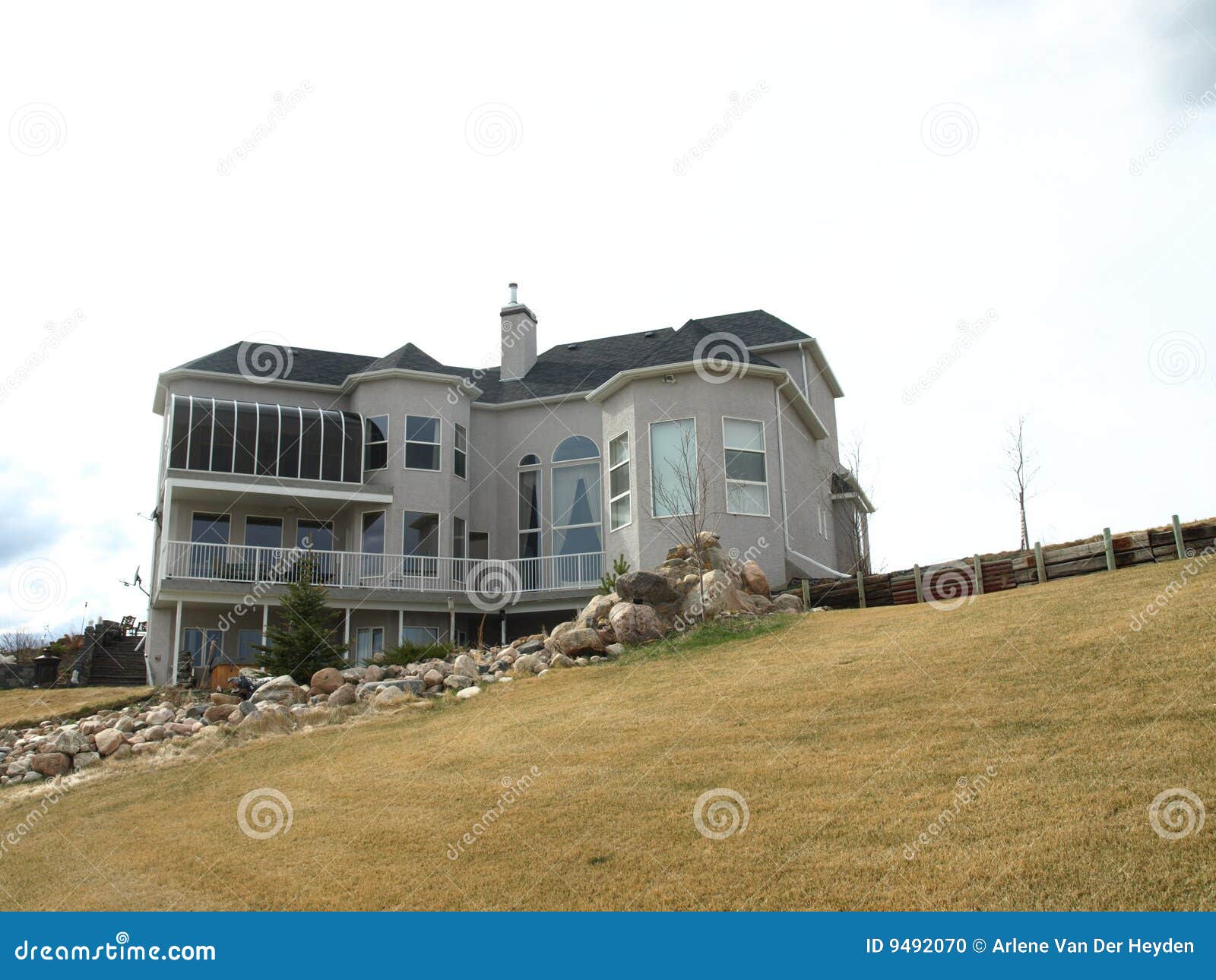 Beautiful country home. stock photo. Image of rural, acreage - 9492070