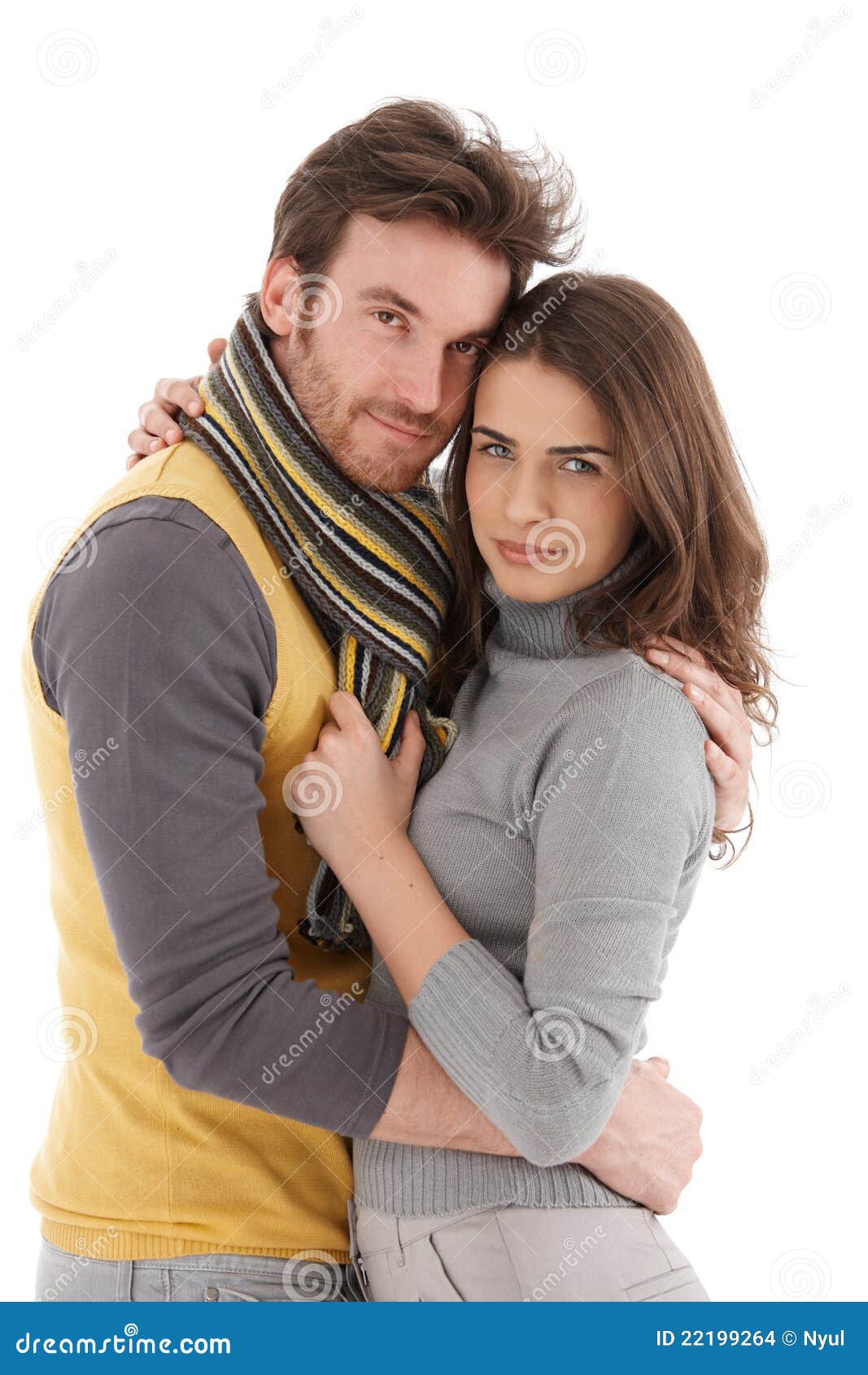 Beautiful couple embracing stock photo. Image of cloth - 22199264