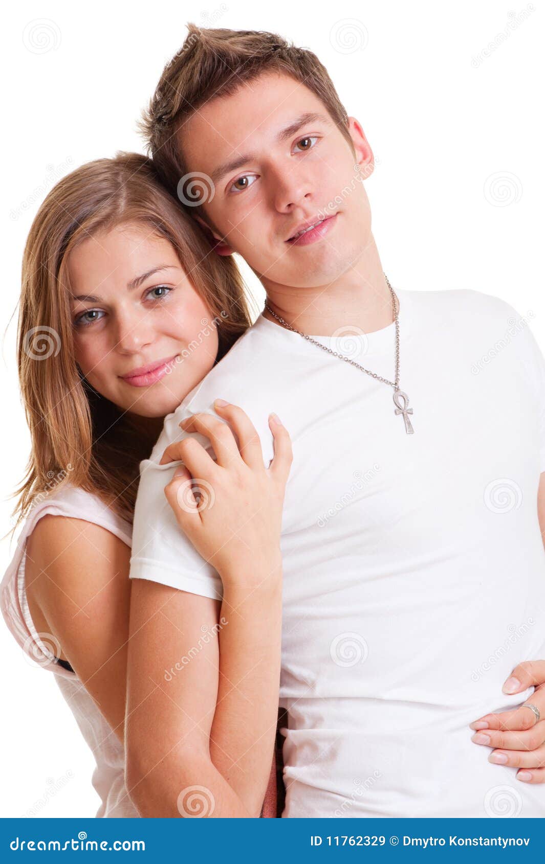Beautiful Couple in White Clothes Stock Image - Image of dating, couple ...