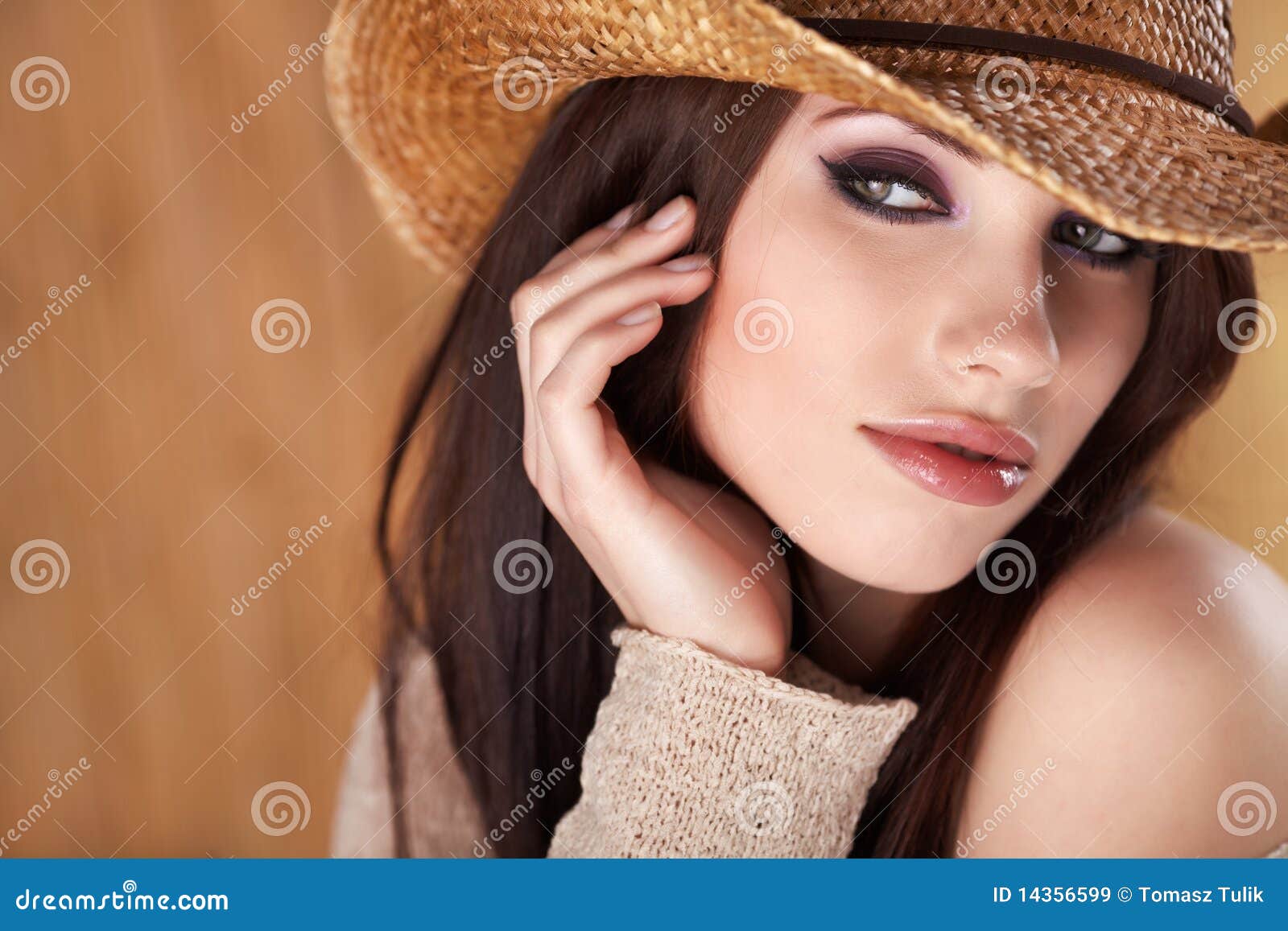 Beautiful Cowgirl stock image. Image of hand, person - 14356599