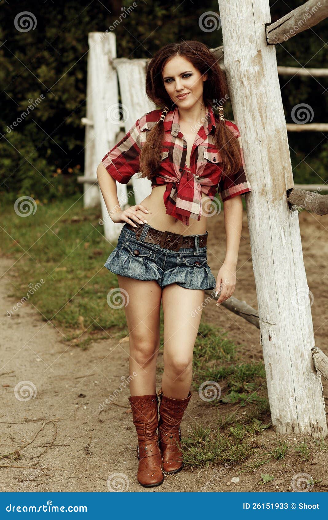 Beautiful cowgirl stock image. Image of girl, beauty - 26151933