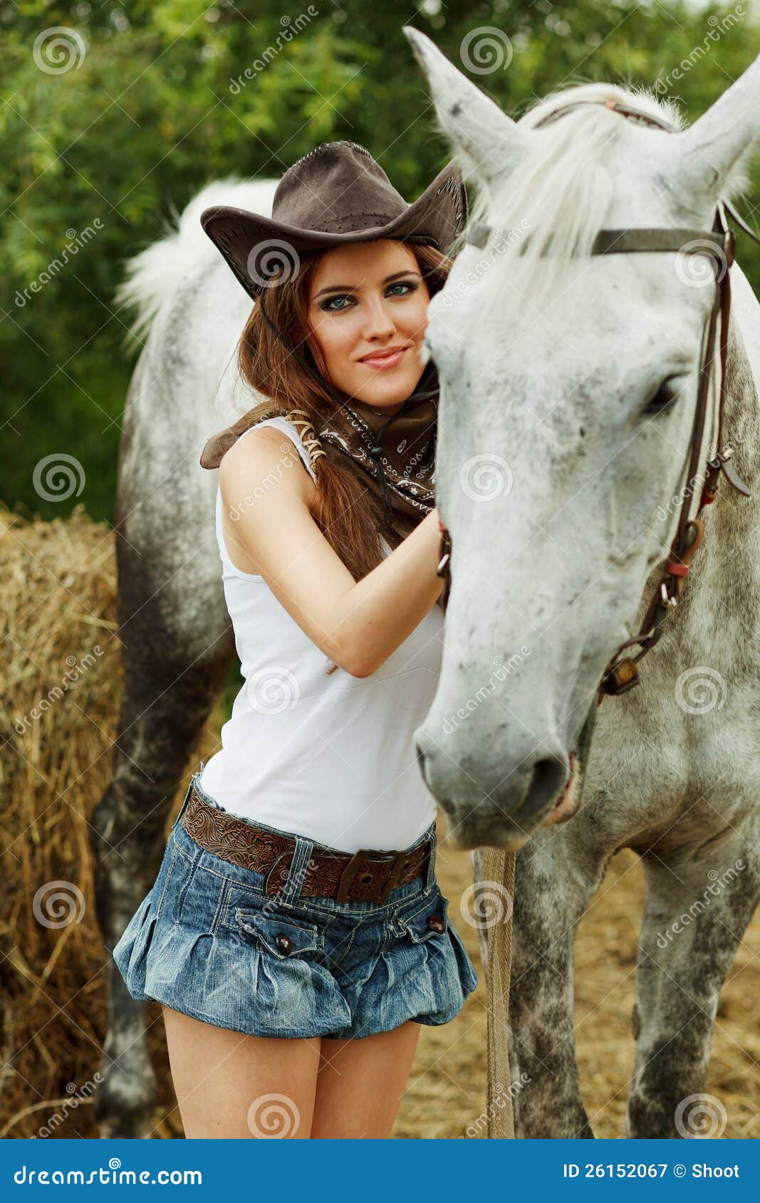 Beautiful cowgirl stock image. Image of wild, jeans, caucasian - 26152067