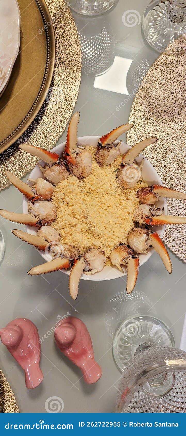 Beautiful Crab Cone Served with Cassava Farofa Stock Image - Image of ...